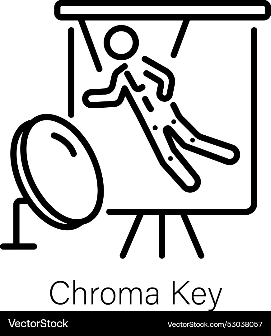 Chroma key Royalty Free Vector Image - VectorStock