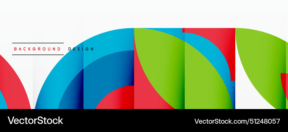 Geometric pattern with blue red and green shapes Vector Image