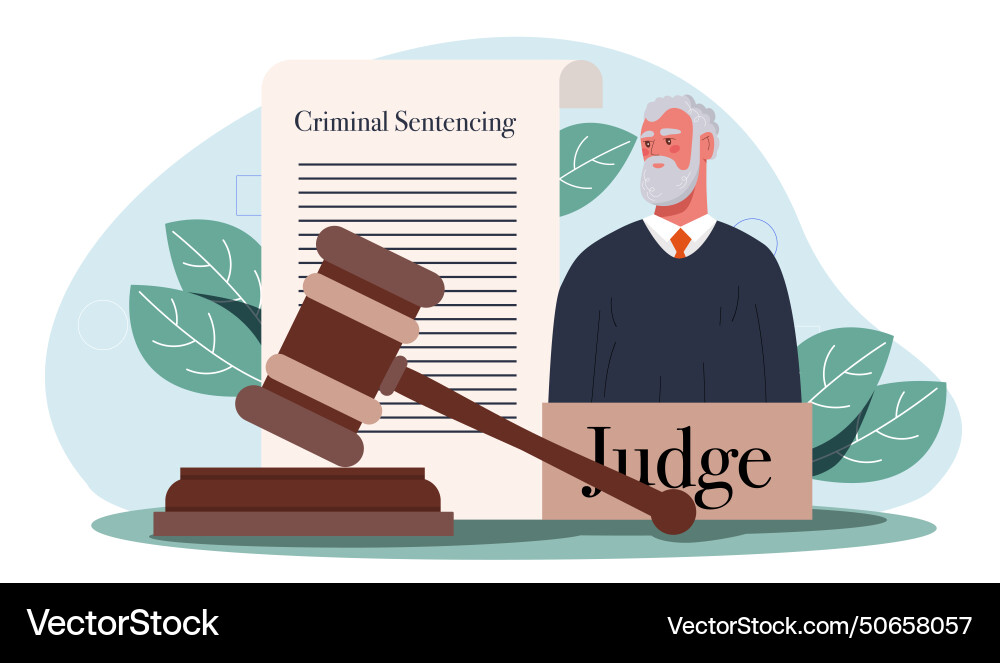 Man judge concept Royalty Free Vector Image - VectorStock