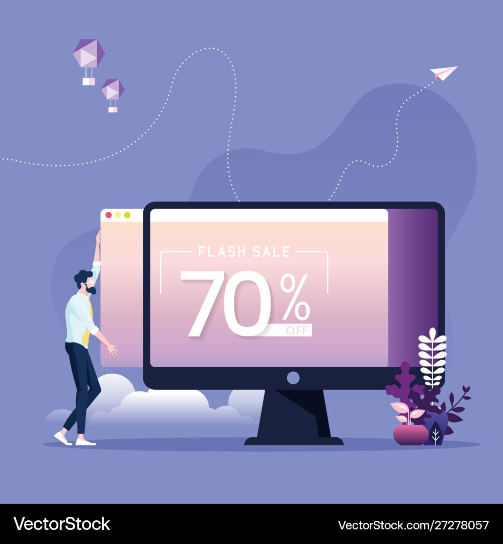 Sale Banner Upload - Marketing Concept Royalty Free Vector