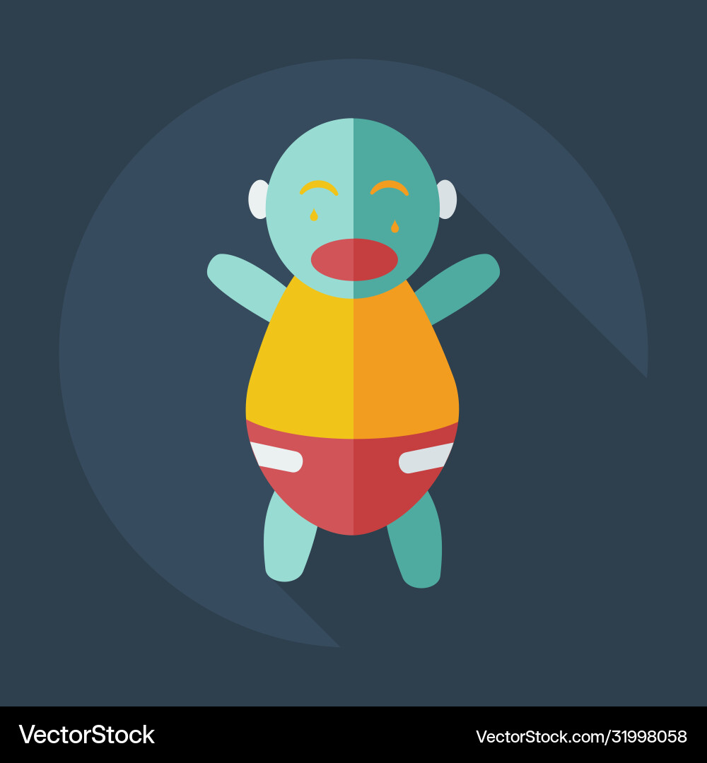 Flat modern design with shadow icons children Vector Image