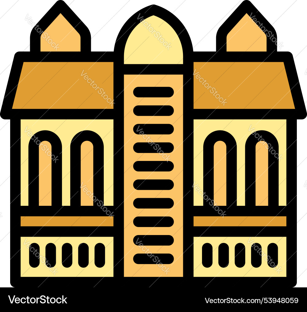 City hall building representing government Vector Image