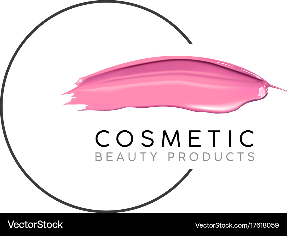 Makeup design template with place for text Vector Image
