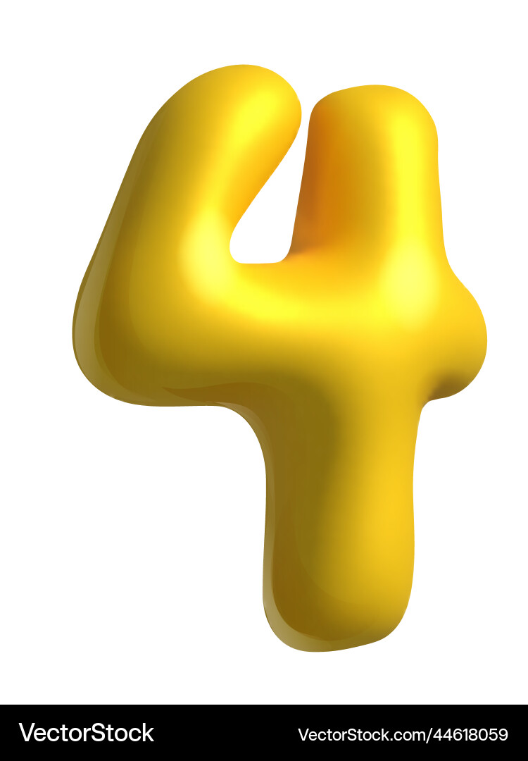 Number 4 Yellow