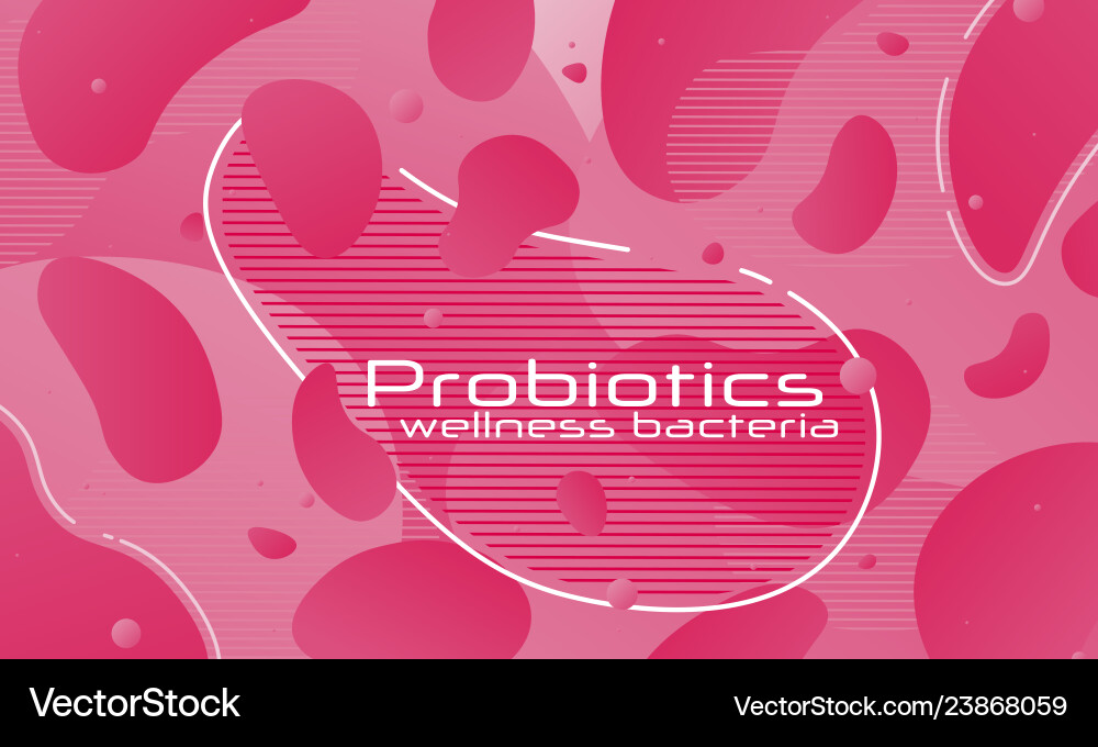Probiotics bacteria Royalty Free Vector Image - VectorStock
