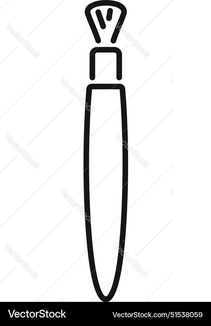 Simple black and white dropper icon Royalty Free Vector