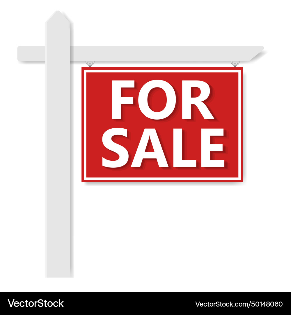 Sale sign with isolated white background Vector Image