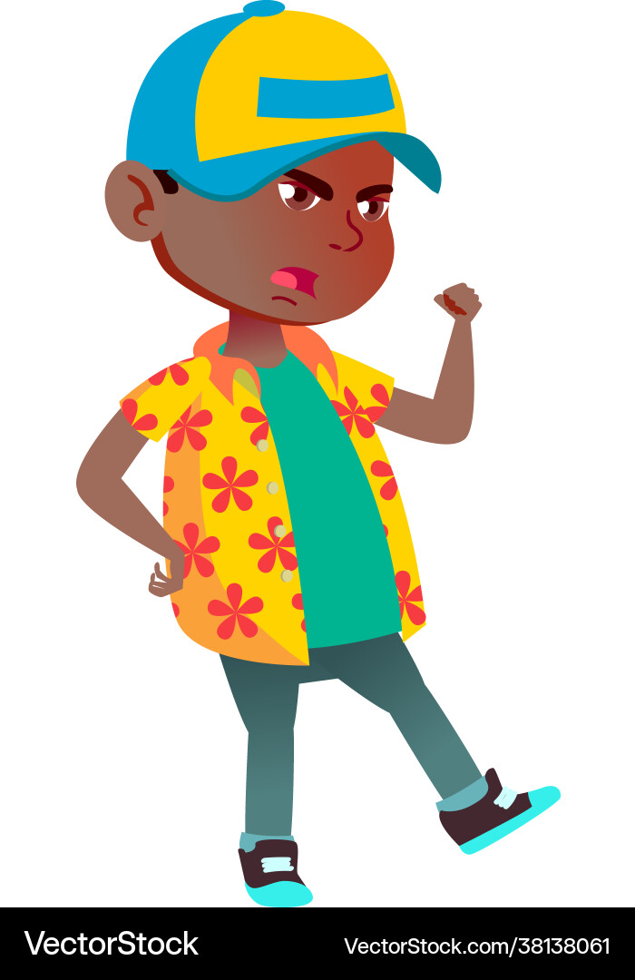 Angry boy screaming on baseball player Royalty Free Vector