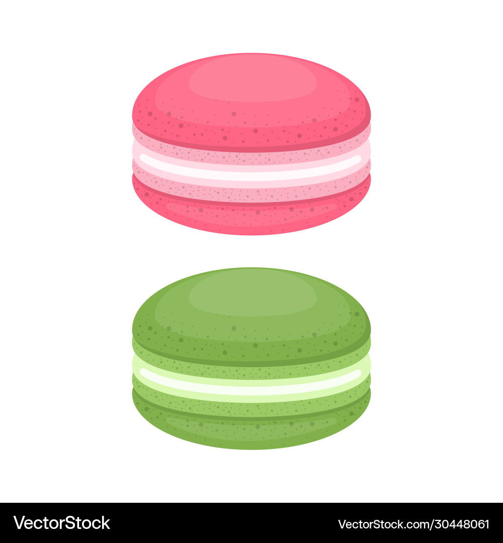 Delicious macaroons Royalty Free Vector Image - VectorStock