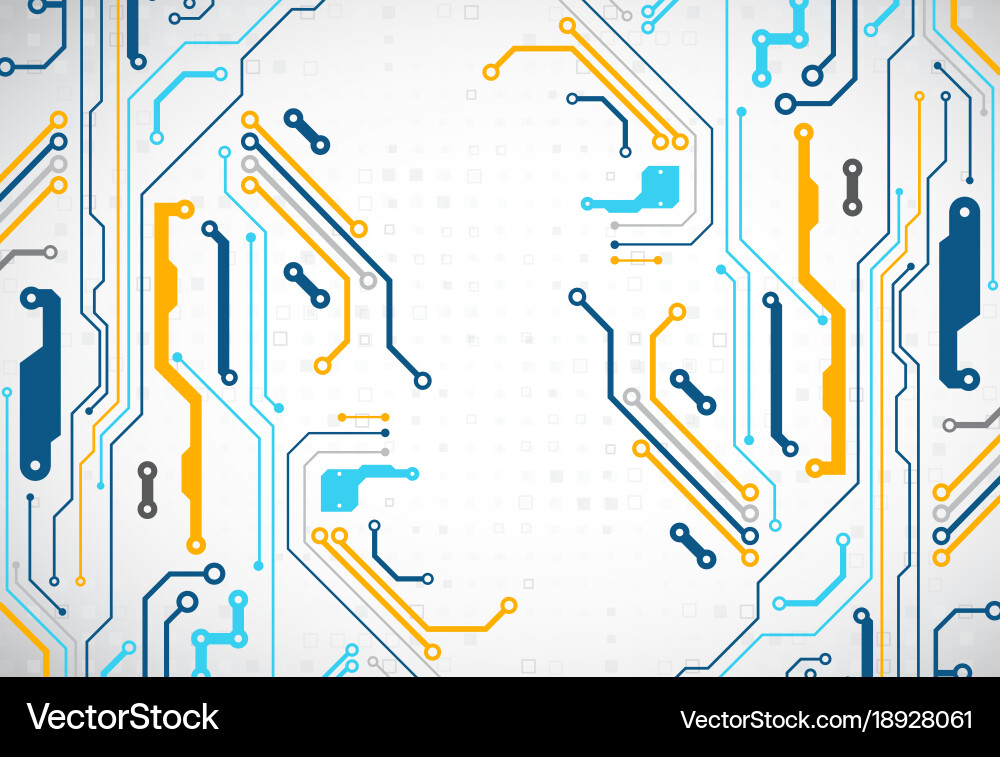 Hi-tech digital technology and engineering theme Vector Image
