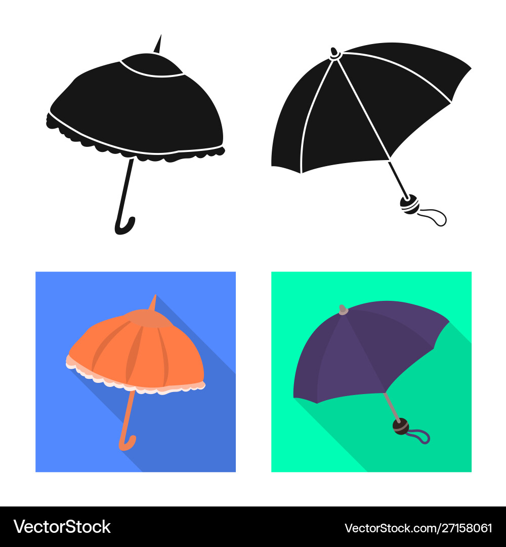 Isolated object protection and closed sign set Vector Image