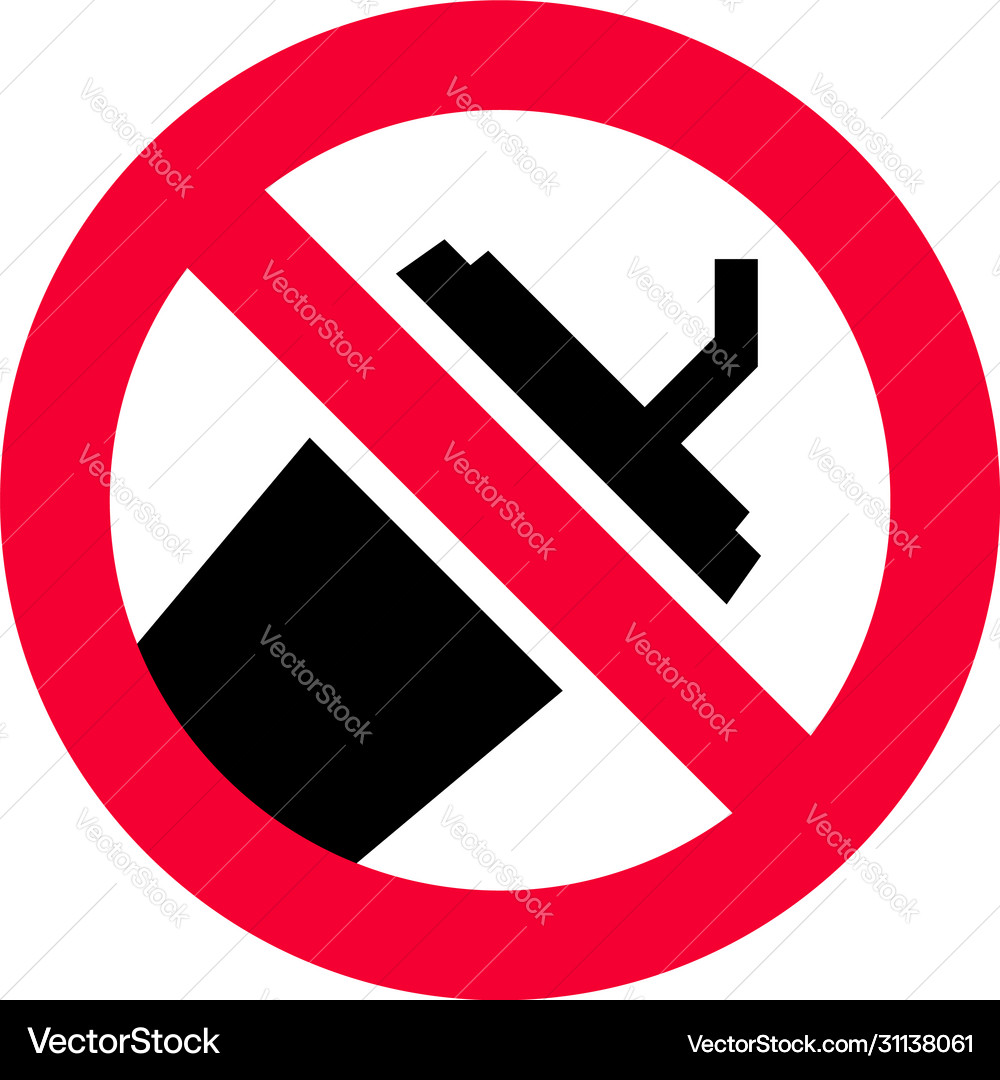 No plastic cup forbidden sign Royalty Free Vector Image
