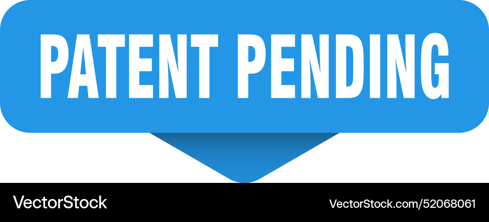 Patent pending sticker sign Royalty Free Vector Image