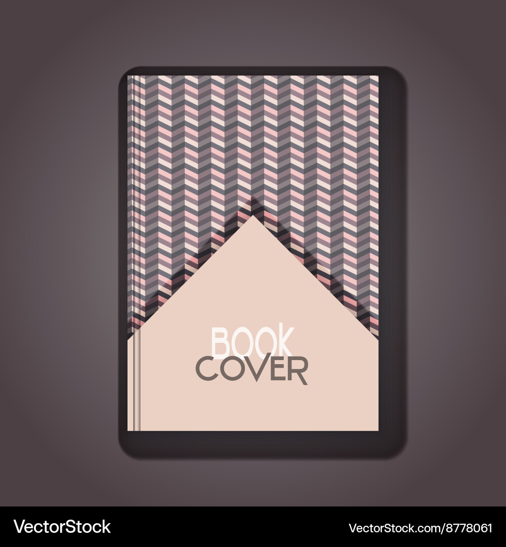 Retro book cover 0104 Royalty Free Vector Image