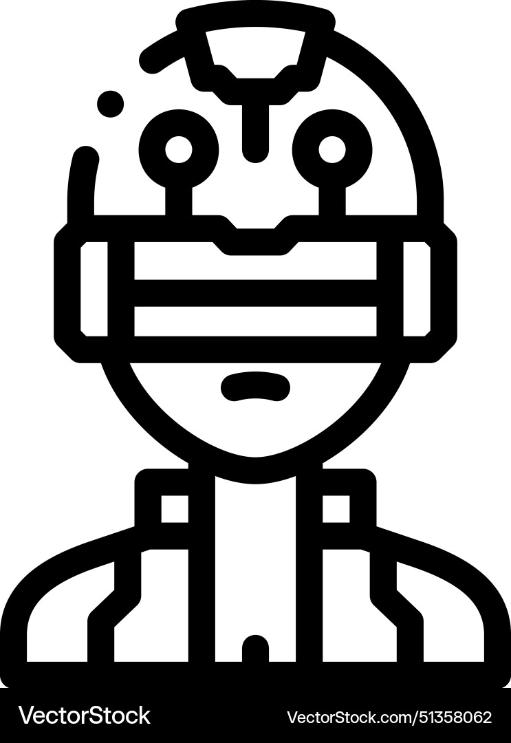 Army icon thin linear style design isolated Vector Image