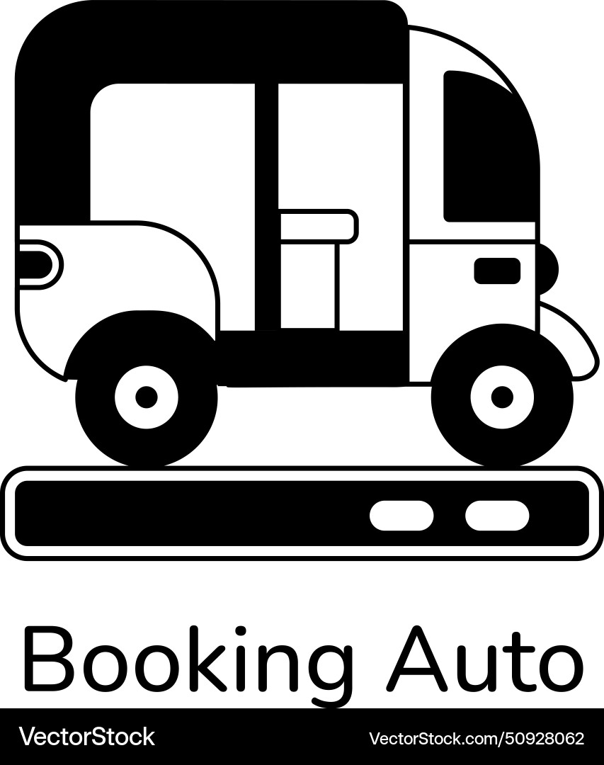 Booking auto Royalty Free Vector Image - VectorStock