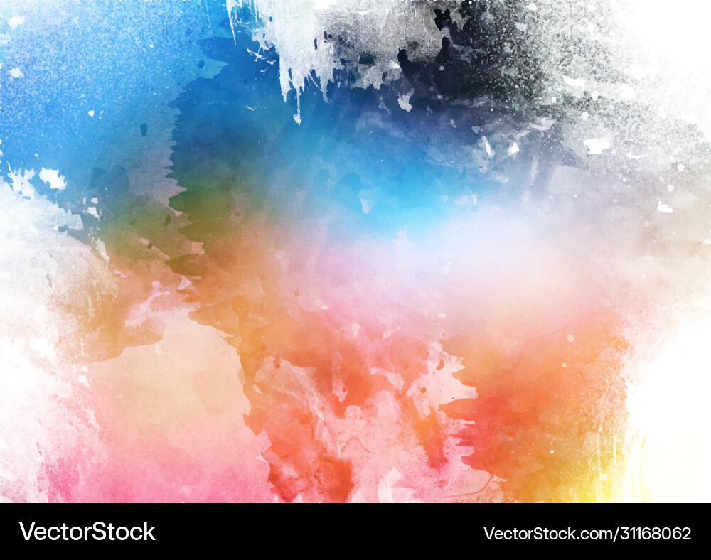 Detailed colourful watercolour texture background Vector Image
