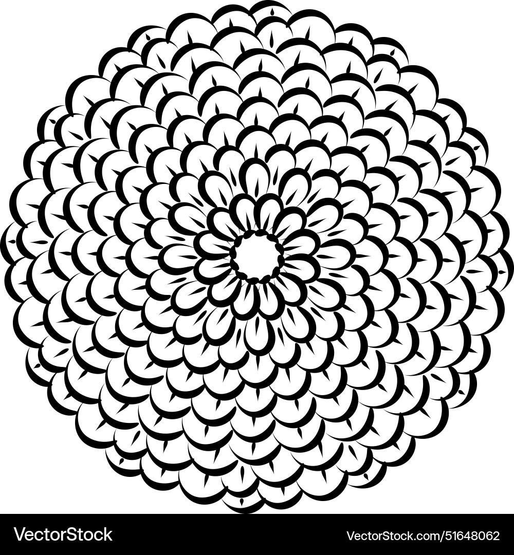 Doodle ornament outline hand drawn Royalty Free Vector Image