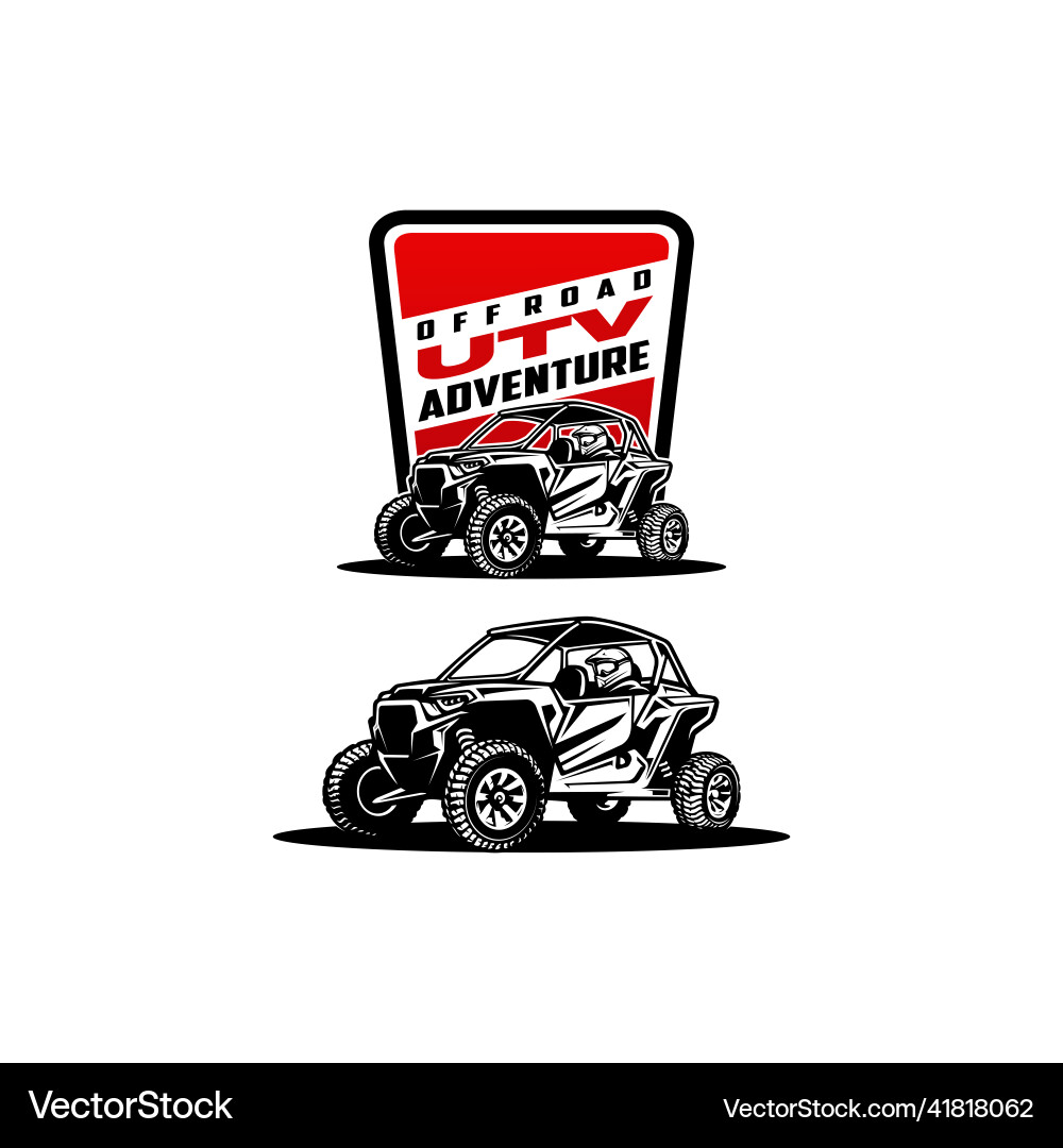 Off road adventure utv logo Royalty Free Vector Image