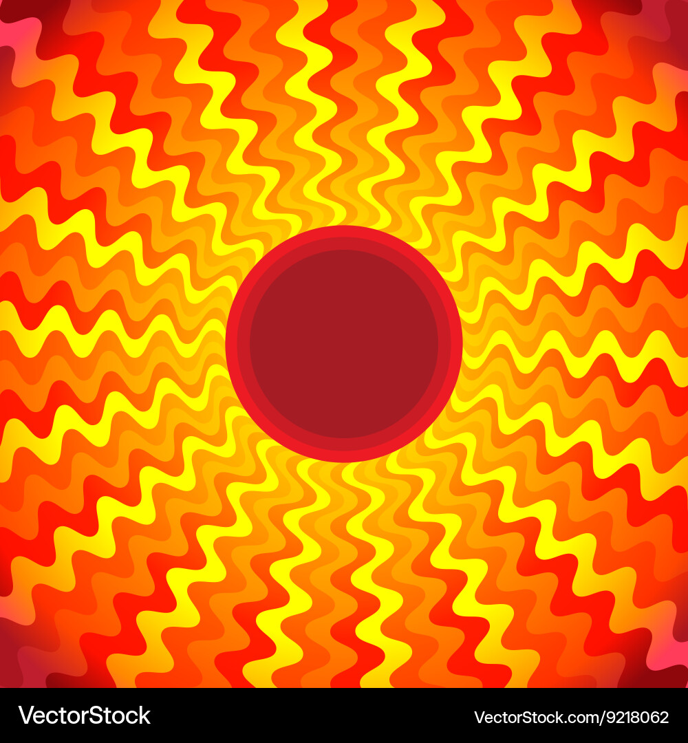 Sun heat burst ray background Royalty Free Vector Image