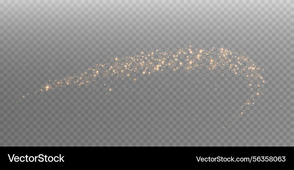Explore the glitter trail effect perfect Vector Image