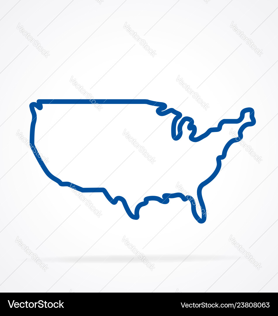 Us Map Outline With States State Outlines: Blank Maps Of The 50 United