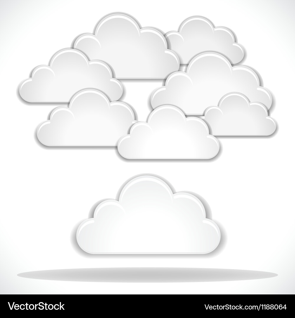 Clouds Royalty Free Vector Image - VectorStock
