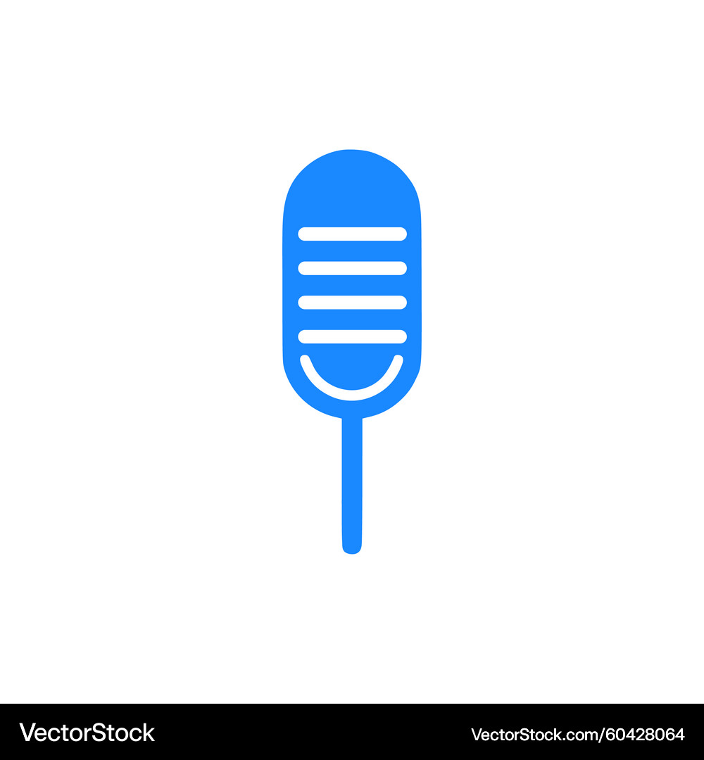 Modern Microphone Icon – Royalty-Free Vector | VectorStock