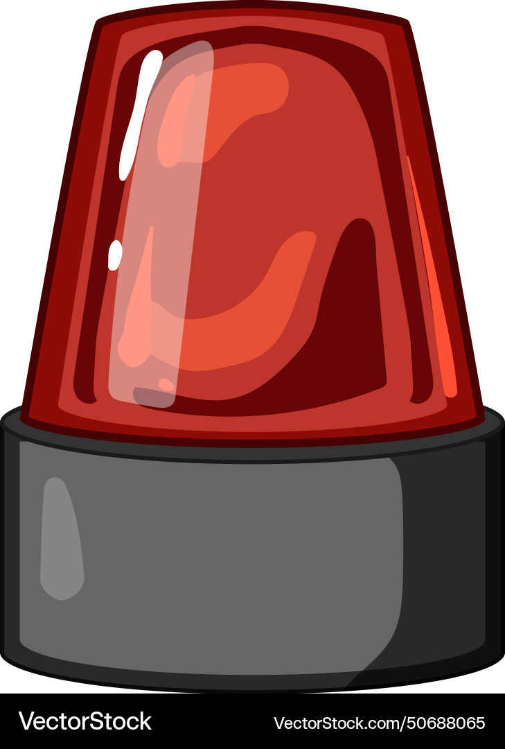 Alert siren cartoon Royalty Free Vector Image - VectorStock