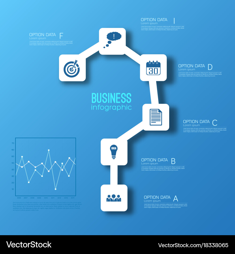 Business step infographic template Royalty Free Vector Image