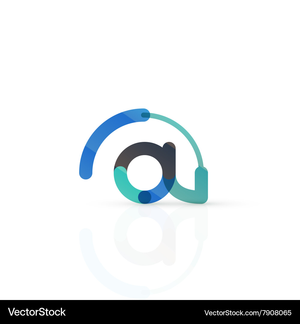 Email business symbol or at sign logo Royalty Free Vector