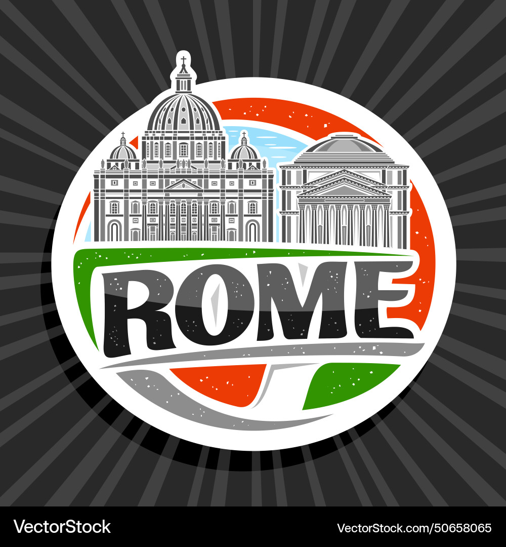 Logo for rome Royalty Free Vector Image - VectorStock