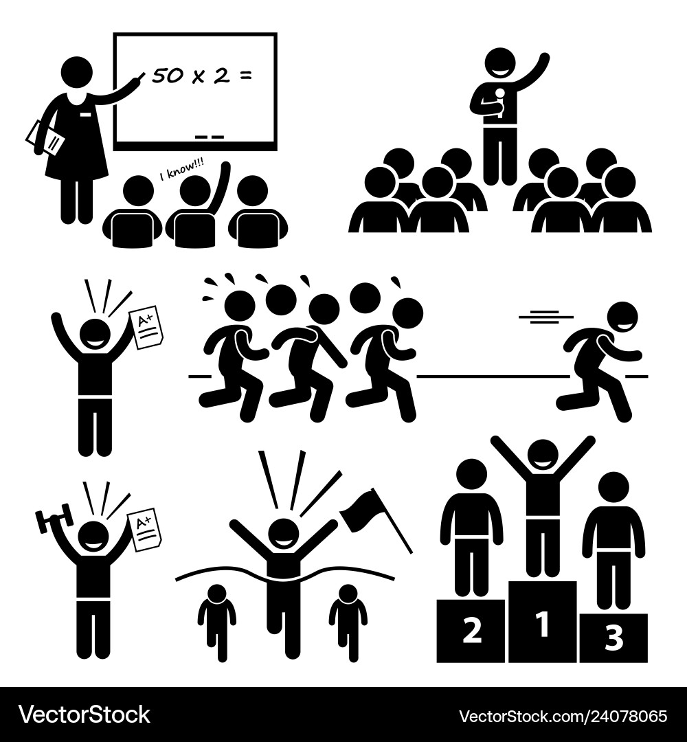 Top student at school best outstanding special Vector Image