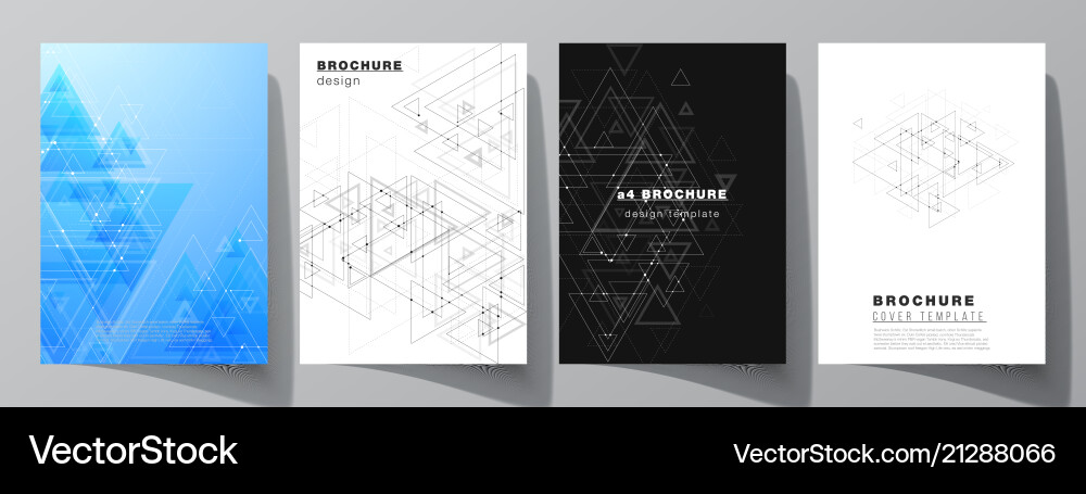 Editable layout of a4 format cover Royalty Free Vector Image