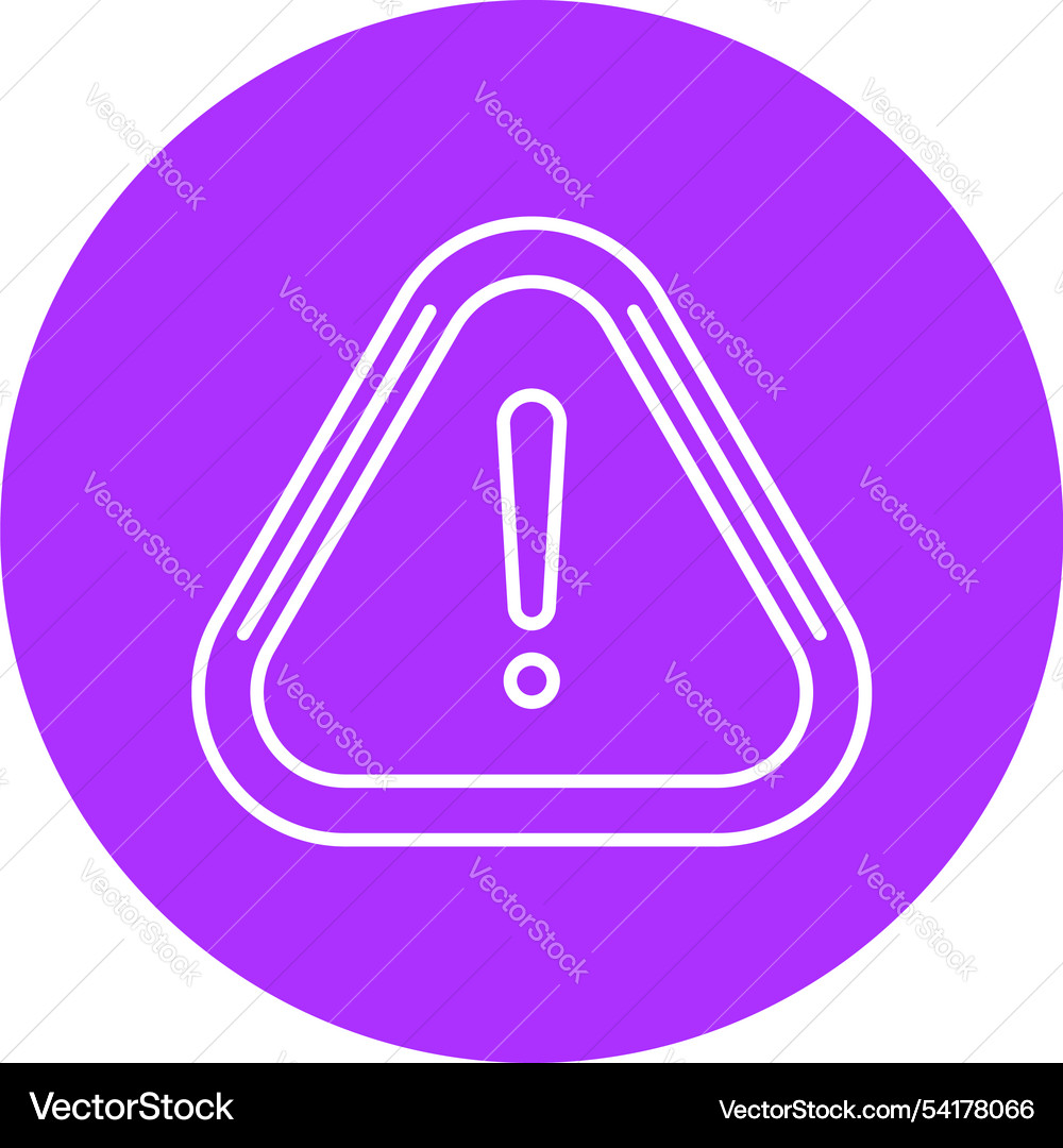 Error line circle icon Royalty Free Vector Image