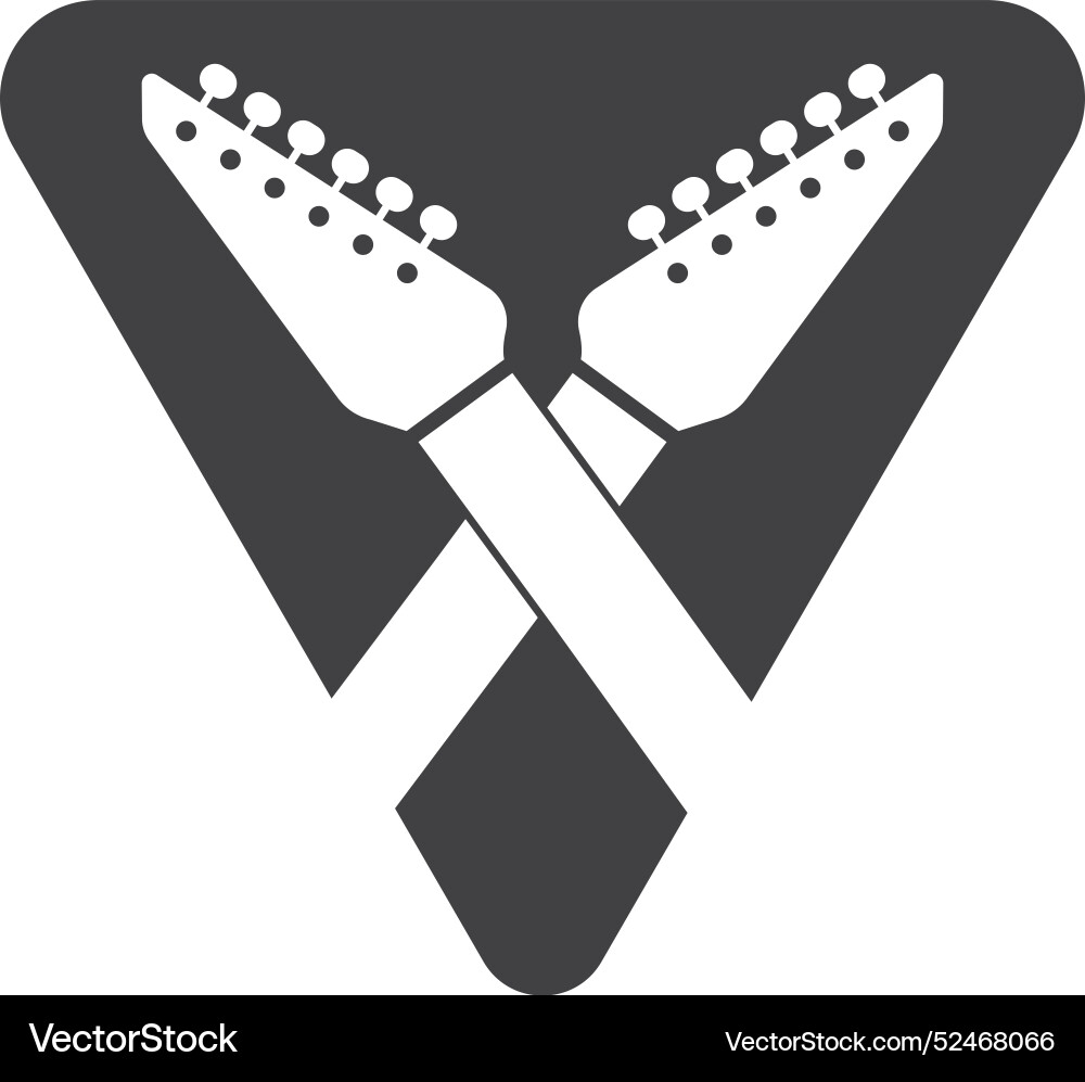 Guitar logo Royalty Free Vector Image - VectorStock