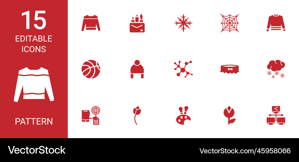 Pattern icons Royalty Free Vector Image - VectorStock
