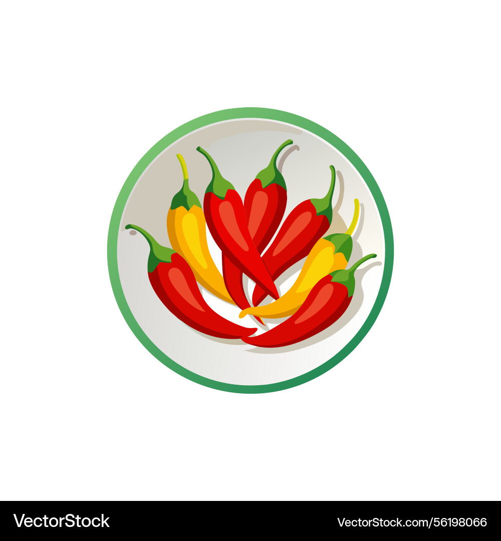 Red chilli clip art Royalty Free Vector Image - VectorStock