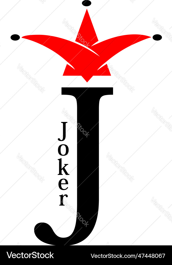 Joker - card symbol Royalty Free Vector Image - VectorStock