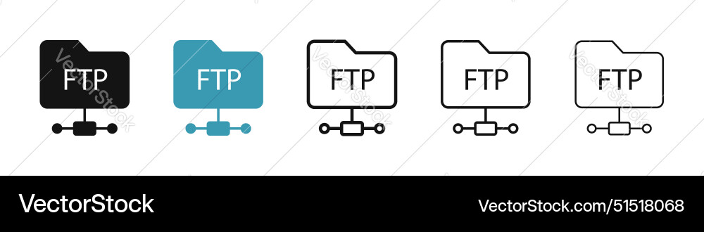 Ftp icon Royalty Free Vector Image - VectorStock