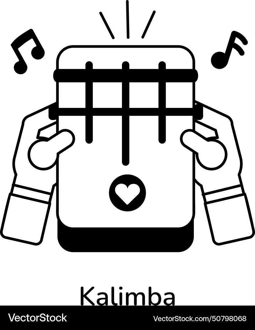 Kalimba Royalty Free Vector Image - VectorStock