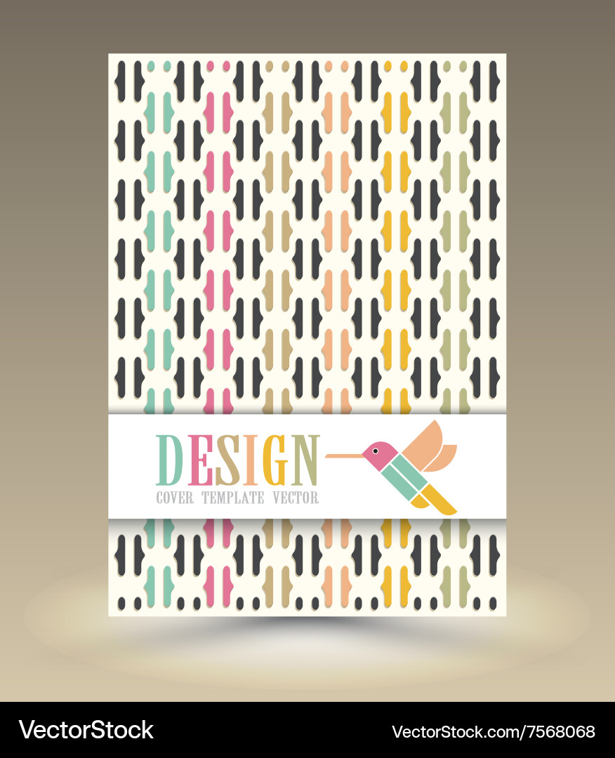 Magazine cover with bird Royalty Free Vector Image