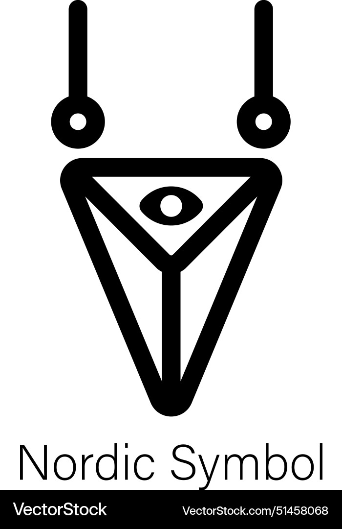 Nordic symbol Royalty Free Vector Image - VectorStock