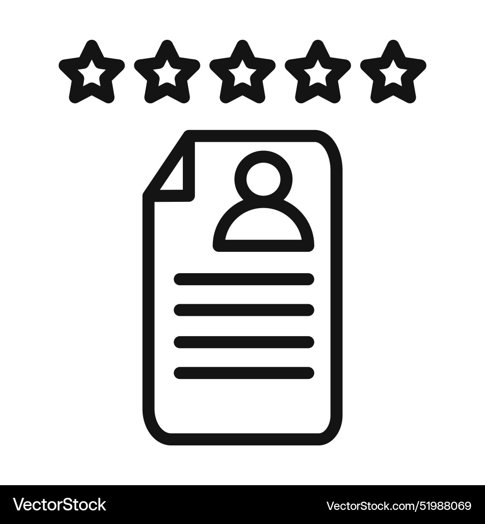 Credit rating icon mark in filled style Royalty Free Vector