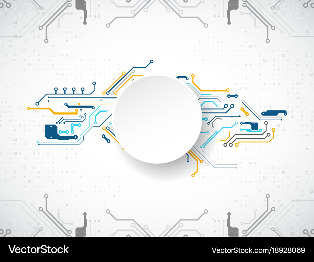 Hi-tech digital technology and engineering theme Vector Image