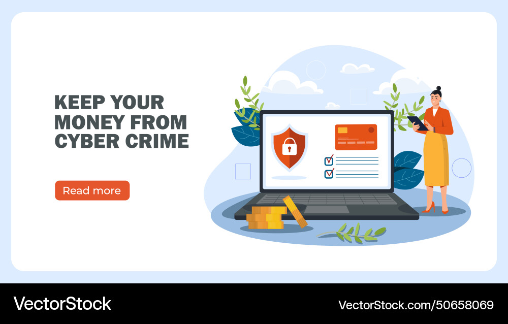 Money security poster Royalty Free Vector Image