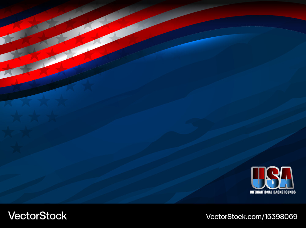 Usa flag color Royalty Free Vector Image - VectorStock