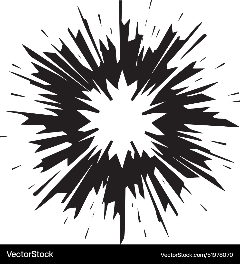 Explosion - high quality logo ideal for t-shirt Vector Image