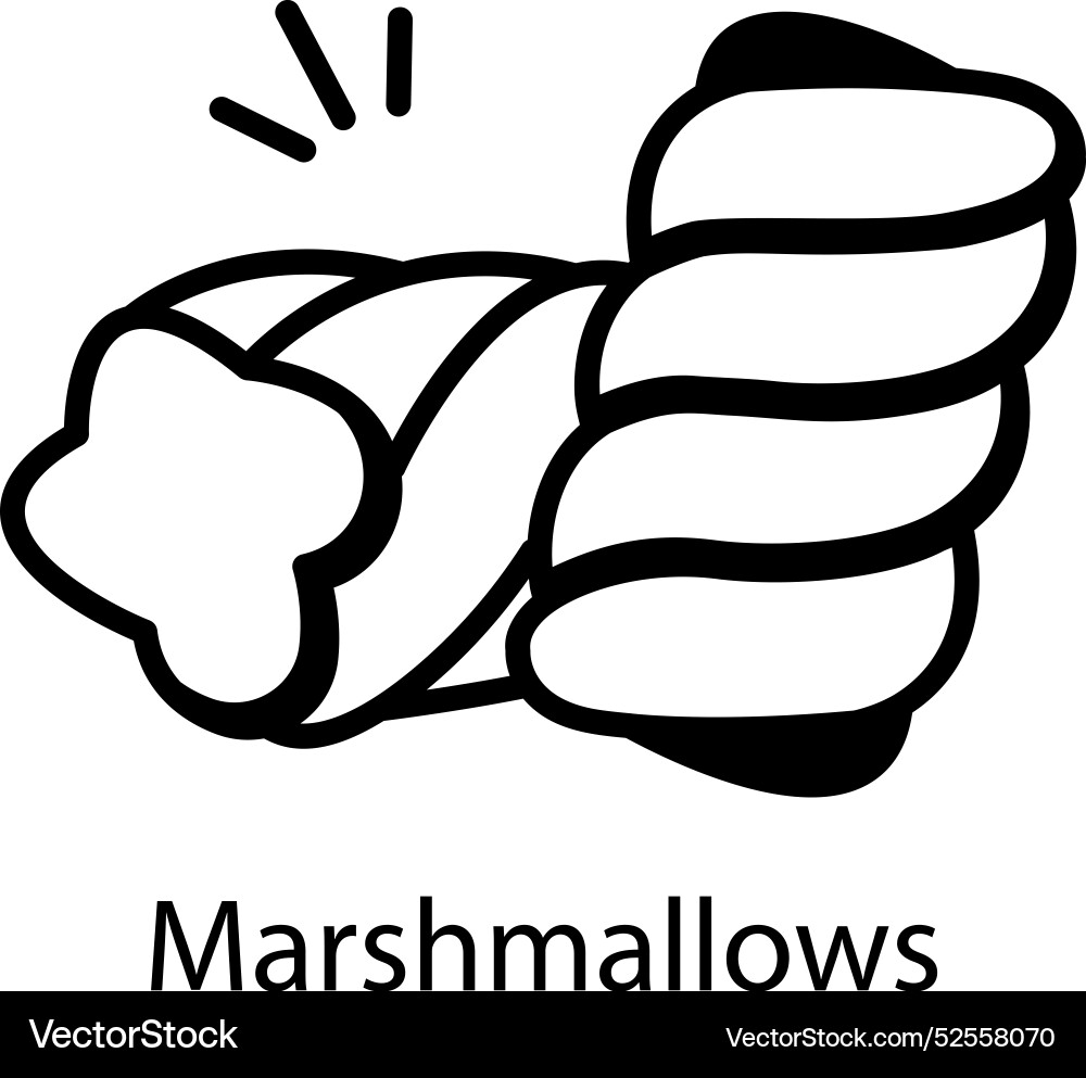 Marshmallows Royalty Free Vector Image - VectorStock