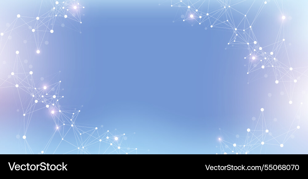 Molecular abstract structure background Royalty Free Vector